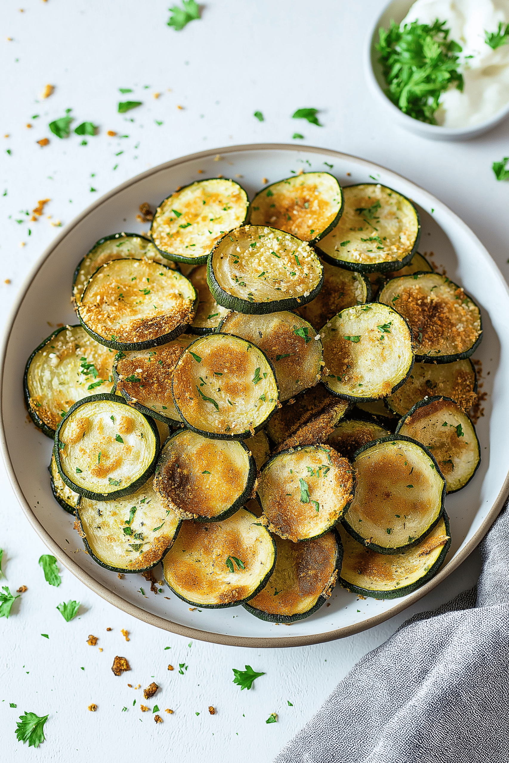 Crispy Baked Zucchini Chips (Healthy and Addictive Snack!) - Recipe Ideas
