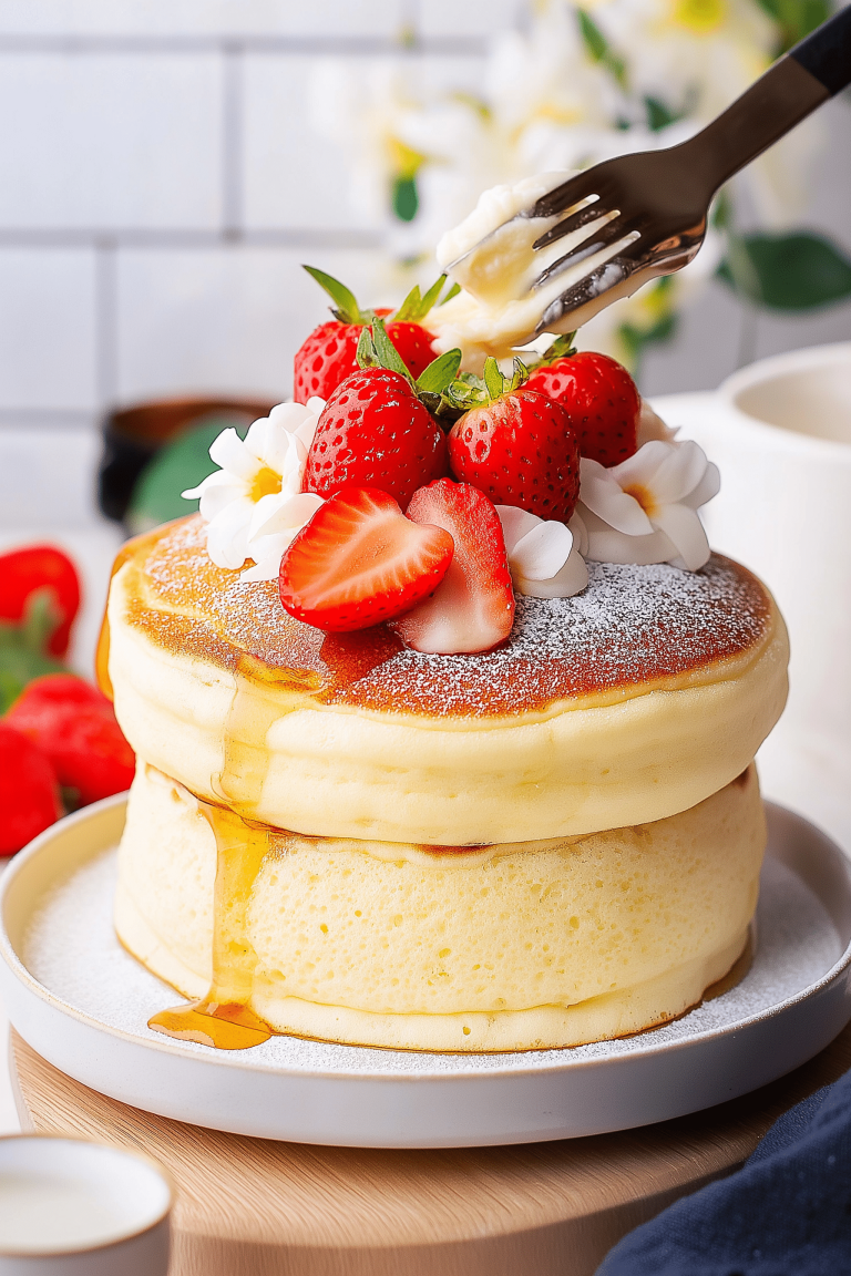 Fluffy Japanese Soufflé Pancakes (Cloud-Like Breakfast Treat!) - recipe ...