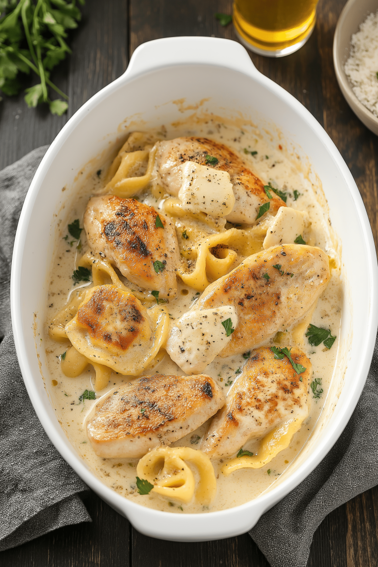 Asiago Tortelloni Alfredo With Grilled Chicken - Recipe Ideas