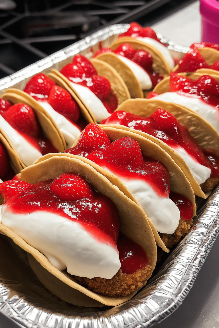 Mini Strawberry Cheesecake Tacos Recipe - Recipe Ideas
