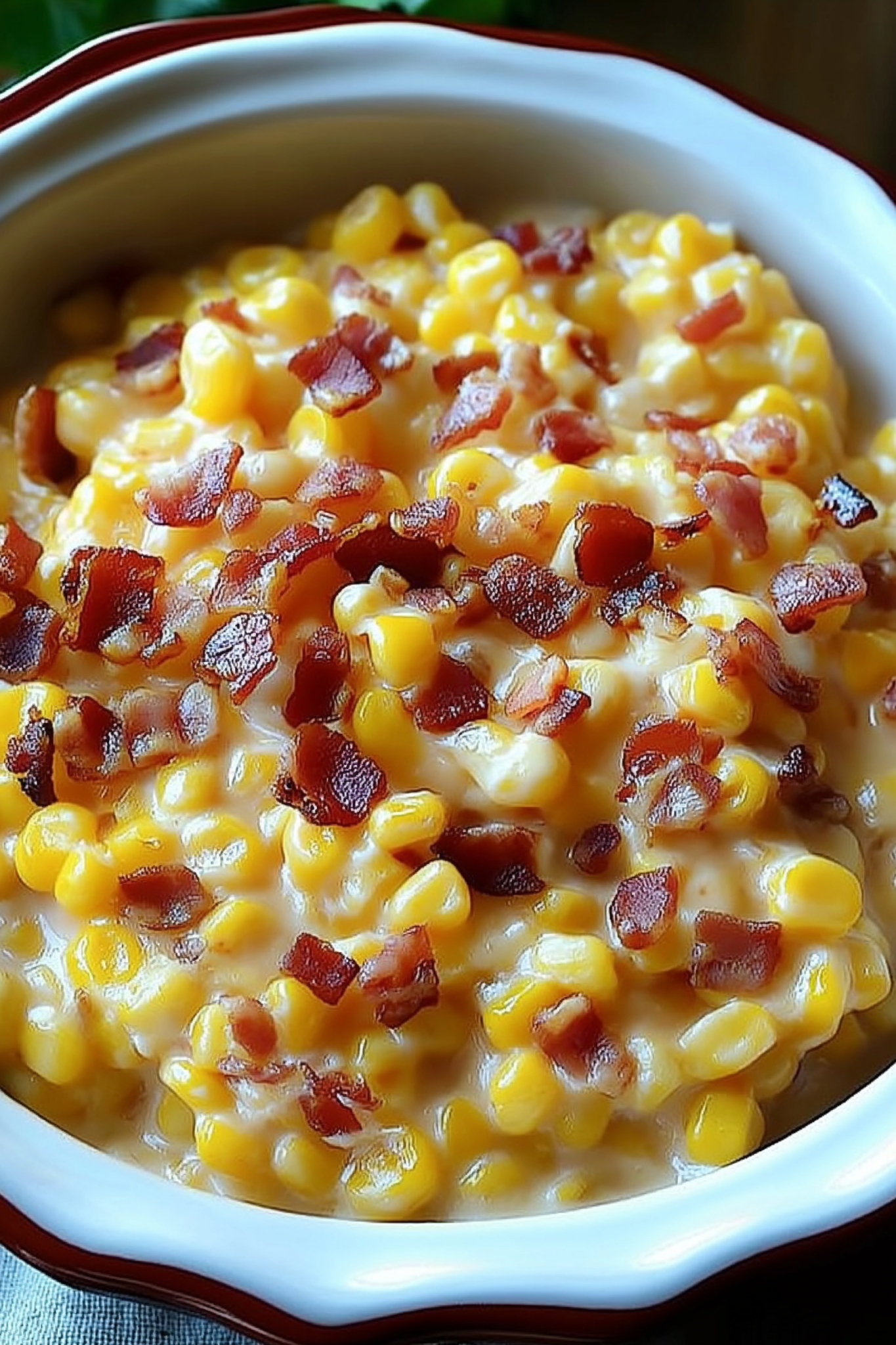 Creamy Slow Cooker Cheddar Corn with Bacon – A Comforting, Flavorful ...