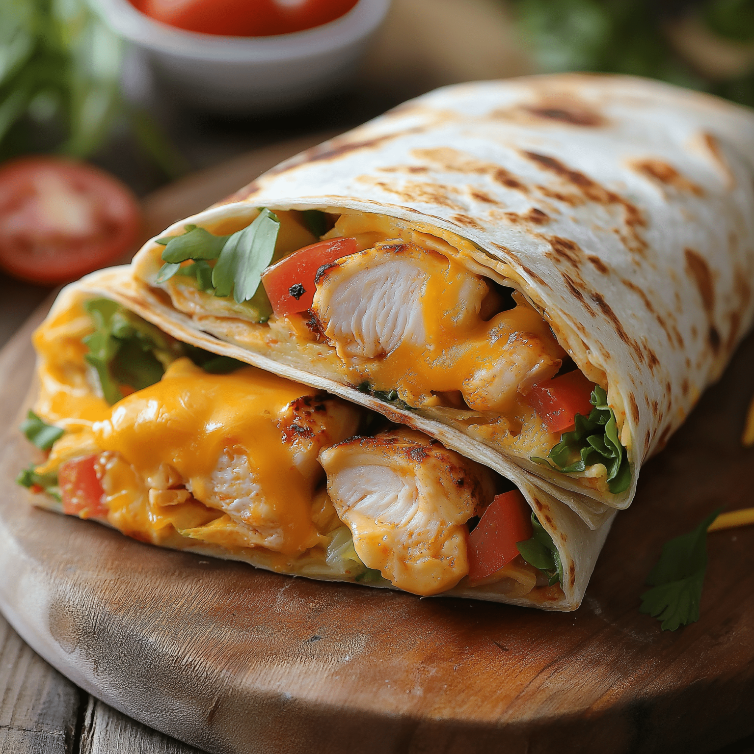 Quick Cheesy Chicken Wrap - Recipe Ideas