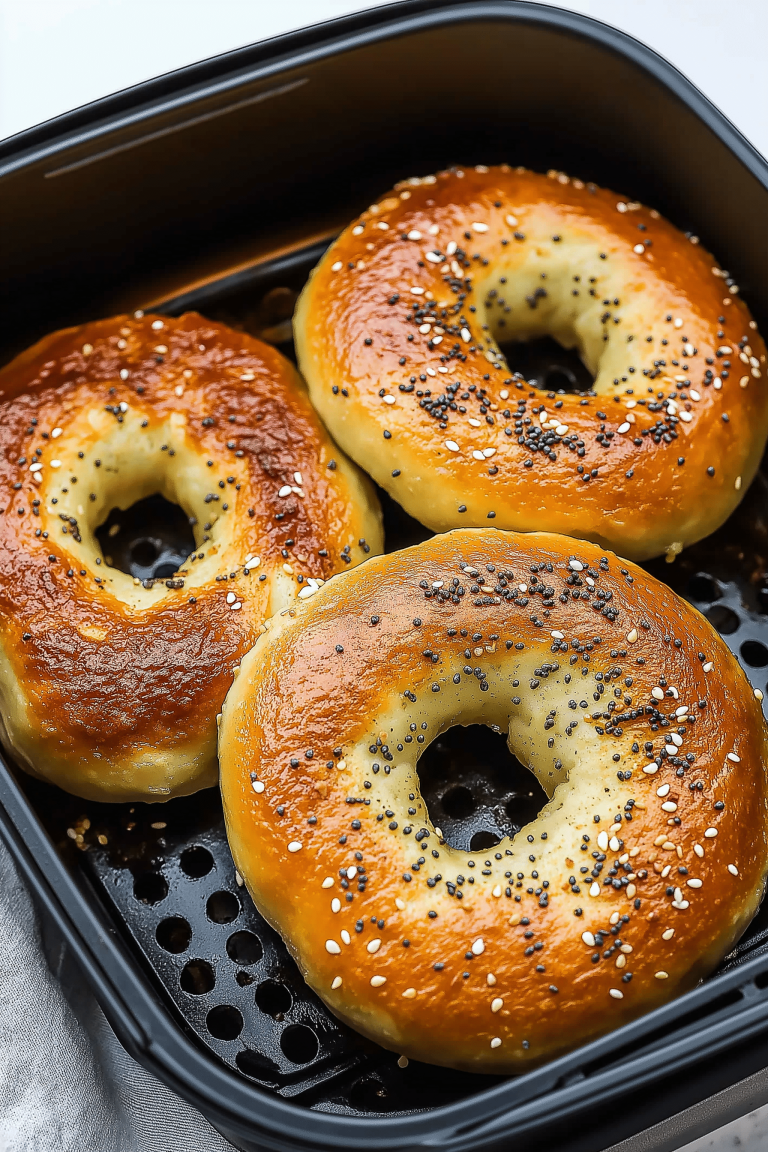 Simple 3 Ingredient Protein Bagels - Air Fryer Recipe - Recipe Ideas