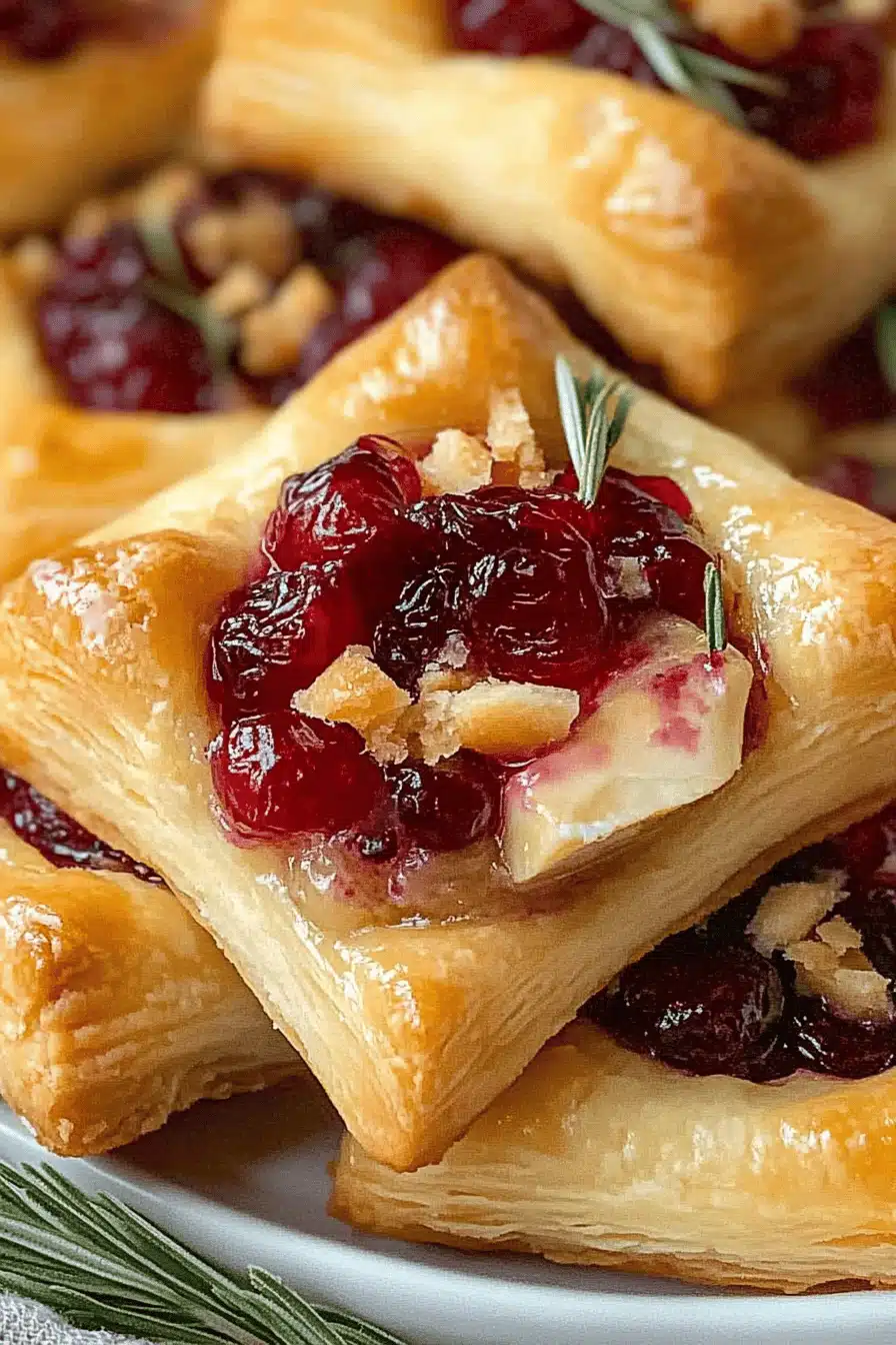 Baked Brie Cranberry Puff Pastry
