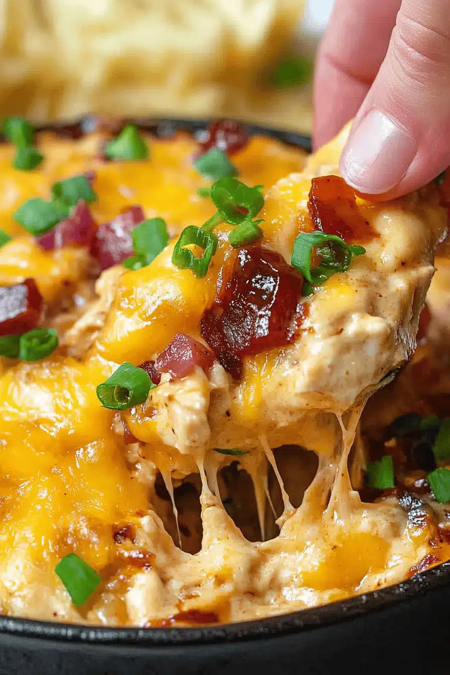 Cheesy Barbecue Chicken Dip