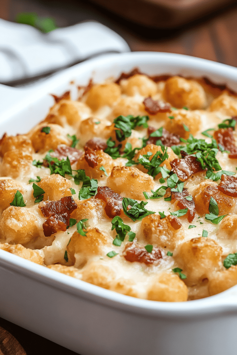 Chicken Bacon Ranch Tater Tot Casserole - Recipe Ideas