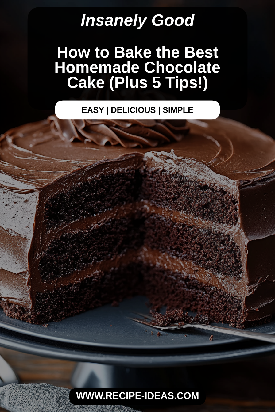 Homemade chocolate cake