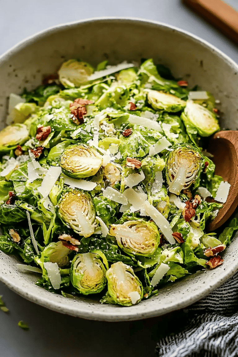 shaved brussels sprout salad