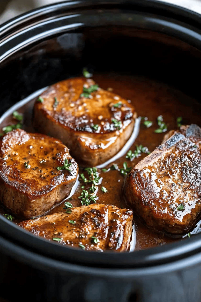 slow cooker pork chops