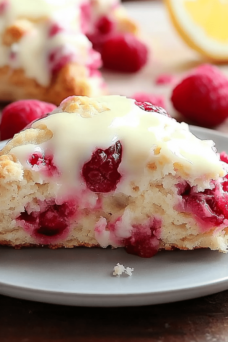 Lemon Raspberry Scones