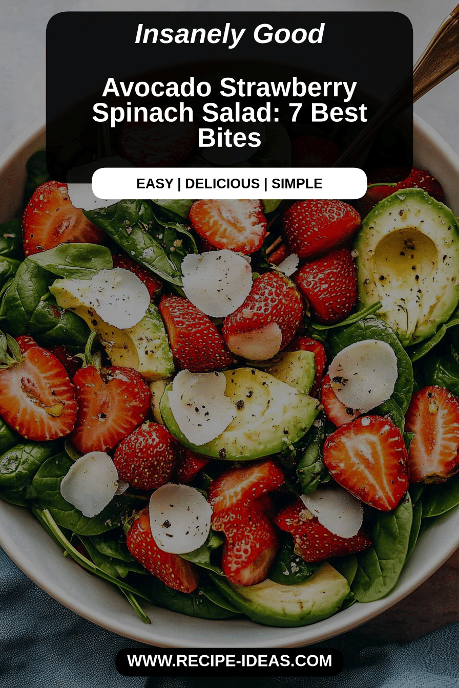 avocado strawberry spinach salad