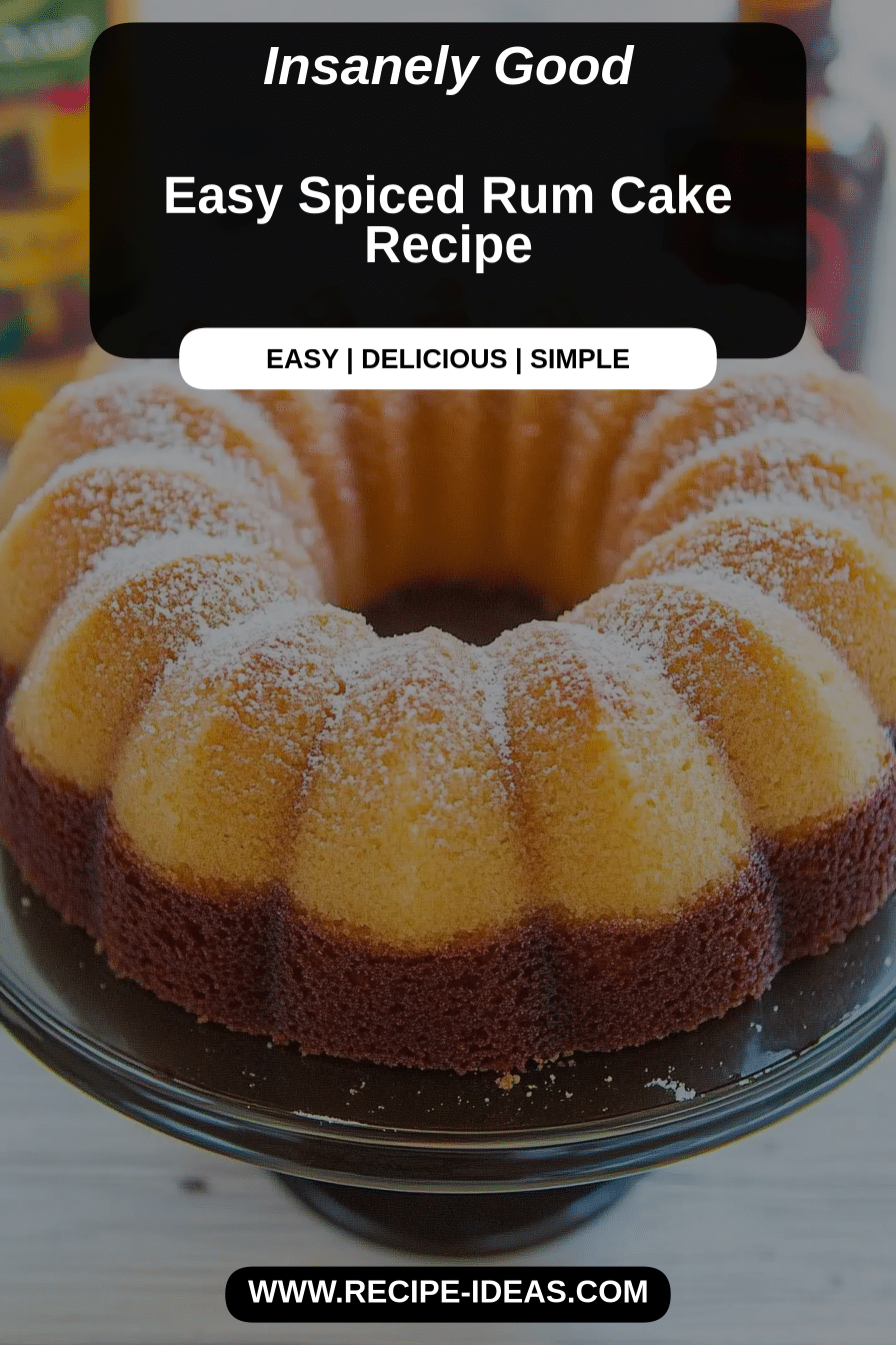 spiced rum cake