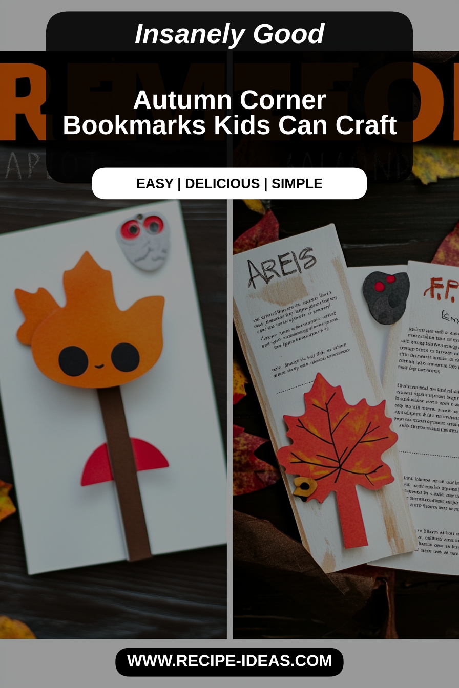 fall corner bookmarks